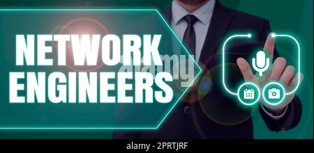 Sign displaying Network EngineersTechnology professional Skilled in ...