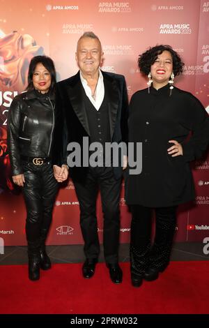 Jimmy Barnes with wife Jane Mahoney at Melbourne Grand Prix event, 2012 ...