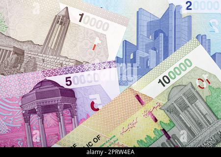 Iranian money a business background Stock Photo - Alamy