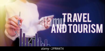 Sign displaying Travel And TourismTemporary Movement of People to ...