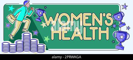 Writing displaying text Women S Health. Conceptual photo Women s is ...