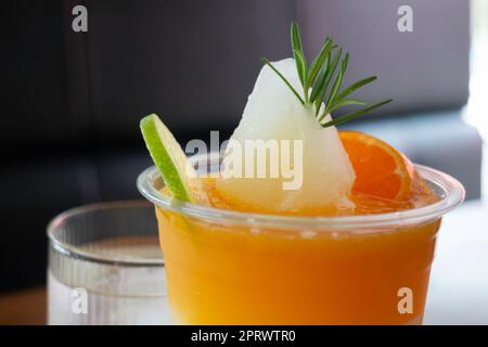 Yuzu orange lemonade frappe drink, stock photo Stock Photo - Alamy