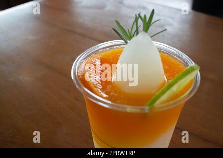 Yuzu orange lemonade frappe drink, stock photo Stock Photo - Alamy