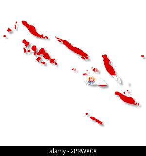 Tahiti flag map with clipping path 3d illustration Stock Photo - Alamy