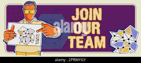 Conceptual display Join Our Team, Concept meaning Allied Associate Work ...