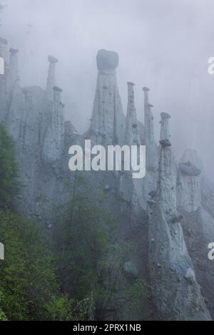 Earth pyramids of Platten (Erdpyramiden - Piramidi di Plata) near ...