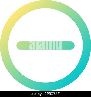 Subtraction button pixel perfect gradient linear ui icon Stock Vector Image & Art - Alamy