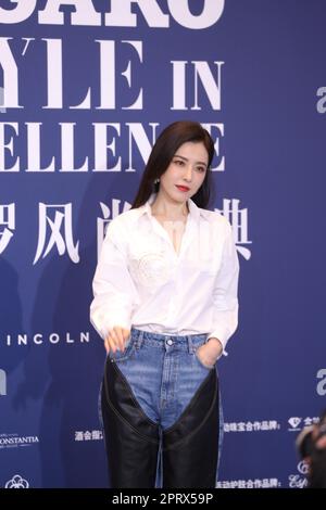 Chinese actress Zeng Li attended the opening ceremony of BY FAR ...