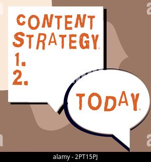 Conceptual caption Content Strategy, Concept meaning the planning ...