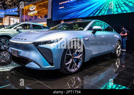 Chery Exeed Sterra ES electric sedan on display at the 2023 Shanghai Auto Show Stock Photo - Alamy