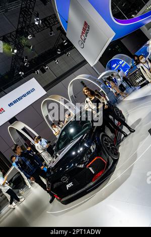 The GAC Empow R as tuned by ABT on display at the 2023 Shanghai Auto ...