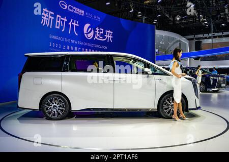 GAC Trumpchi E9 a PHEV MPV on display at the 2023 Shanghai Auto Show Stock Photo - Alamy