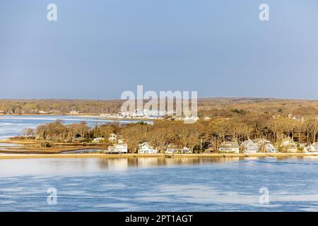landscape of waterfront homes in Greenport, NY Stock Photo - Alamy