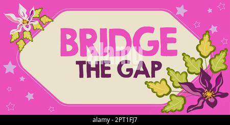 Conceptual caption Bridge The Gap. Business overview Overcome the ...