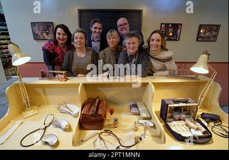 Cast members, Laura Main (left) who plays Nurse Shelagh Turner, with ...