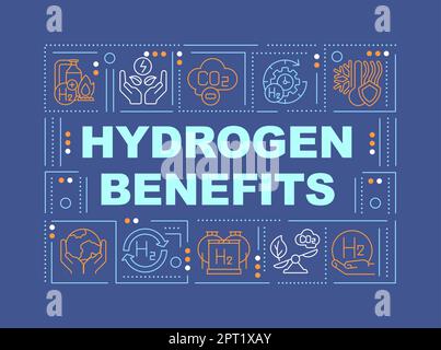 Green hydrogen word cloud concept. Collage made of words about green ...