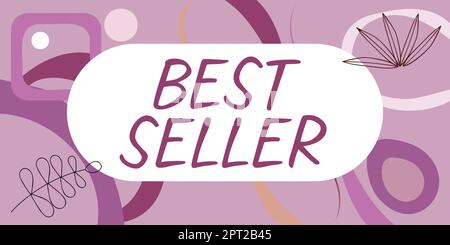 Sign displaying Best Seller, Internet Concept a highlypurchased ...