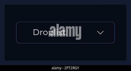 Inactive dropdown list UI element template Stock Vector Image & Art - Alamy