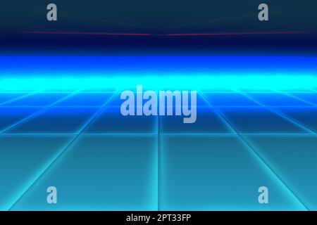 Abstract background with glowing effects at ground, 3d illustration ...