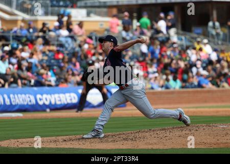 Tampa Bay Rays pitcher Connor Seabold poses for a portrait during photo ...
