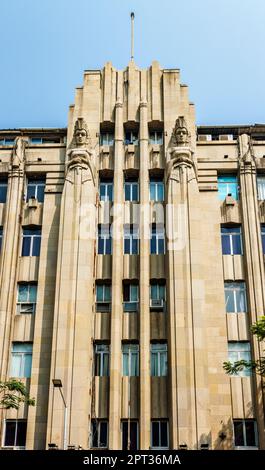 History art deco building , Bombay Mumbai , Maharashtra , India Stock ...