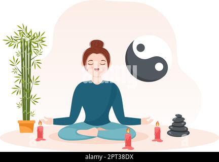 Feng Shui Oriental Philosophy with Stones, People and Plants for ...