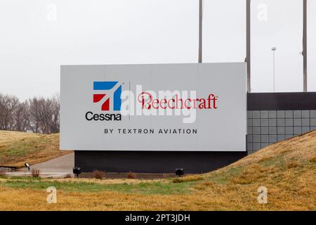 Cessna and Beechcraft logo sign is shown in Wichita, Kansas, USA Stock ...