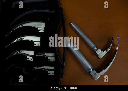 A laryngoscope is an instrument used to examine the larynx (voice box ...