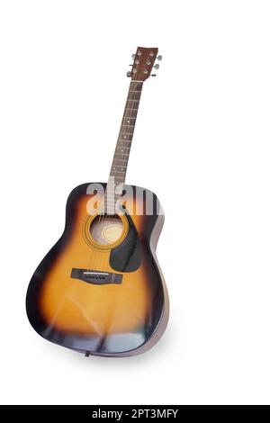 A musical instrument is a beautiful classical seven-string guitar on a ...