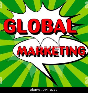 Handwriting text Global Marketing. Business concept motivating showing ...