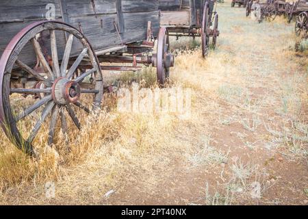 Abstract of Vintage Antique Wood Wagons and Wheels Stock Photo - Alamy
