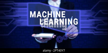 Handwriting text Machine Learning. Business idea give computers the ...