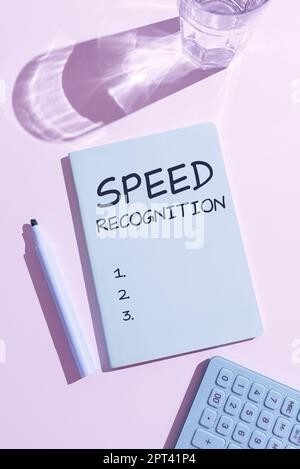 Writing displaying text Speed Recognition, Word Written on temperate ...