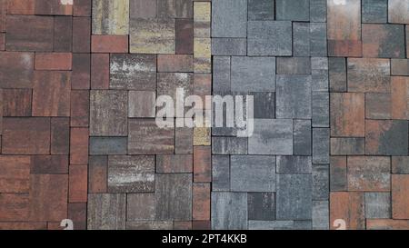 Tile patterns for street paving paths and the areas Stock Photo - Alamy