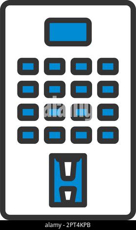 Icon Of Coffee Selling Machine. Bold outline design with editable ...