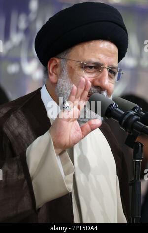 Andimeshk, Khuzestan, Iran. 27th Apr, 2023. Iranian President EBRAHIM ...
