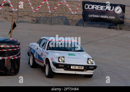 David Kynaston racing a Triumph TR7 V8 competing in the Corbeau Seats ...