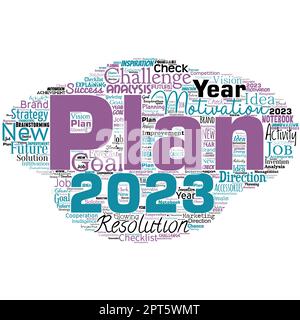 Big wordcloud with word plan Stock Photo - Alamy