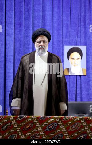 April 27, 2023, Ahwaz, Khuzestan, Iran: Iranian President EBRAHIM RAISI ...