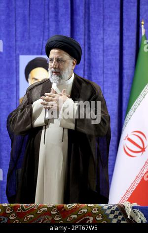 April 27, 2023, Ahwaz, Khuzestan, Iran: Iranian President EBRAHIM RAISI ...