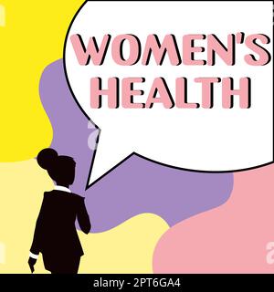 Text sign showing Women's Health. Business concept Women's physical ...