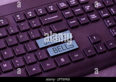 Handwriting text Jingle Bells, Concept meaning Most famous traditional ...