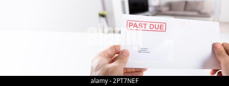 Bill Past Due And Debt Collection Overdue Stock Photo - Alamy
