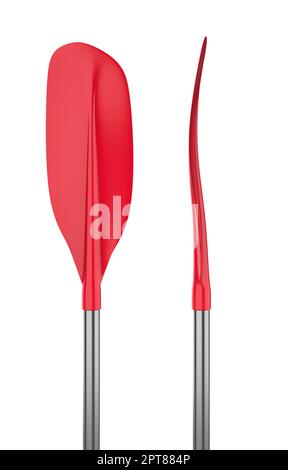 Front and side view of asymmetrical kayak paddle blade Stock Photo - Alamy