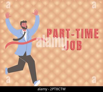 Conceptual display Part Time Job. Internet Concept Working a few hours ...