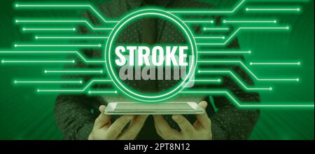 Handwriting text Stroke, Business approach caused by bleeding into ...