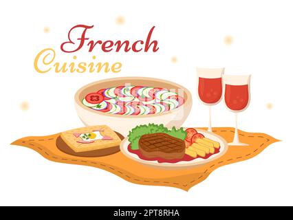 French Cuisine Restaurant with Various Traditional or National Food ...