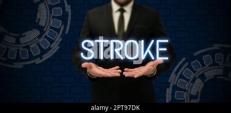 Handwriting text Stroke, Business overview caused by bleeding into ...