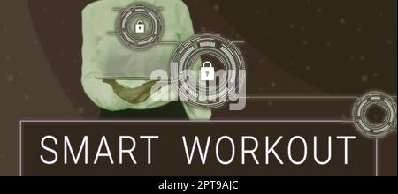 Conceptual display Smart Workout, Word Written on properlydesigned ...