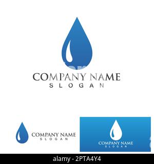 Water drop Logo Template vector illustration design Stock Vector Image ...